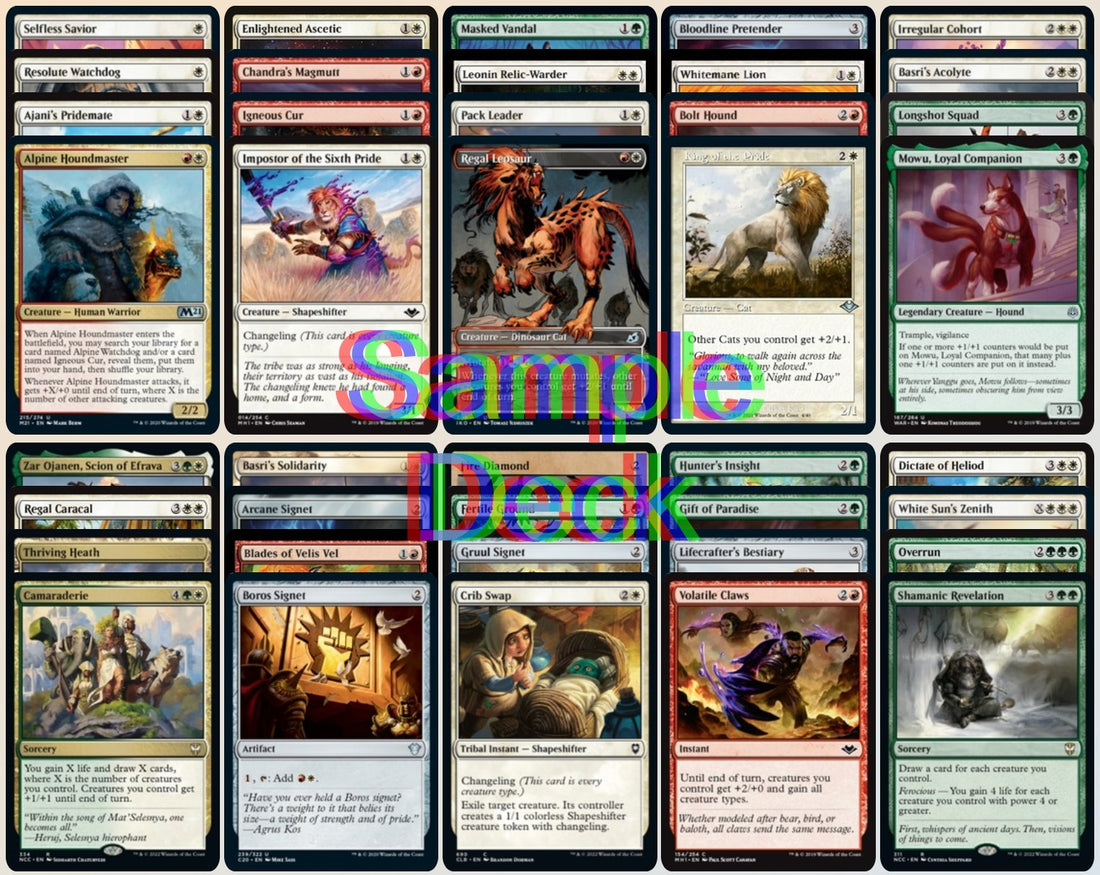 Cats & Dogs - Rin and Seri, Inseparable - Commander Deck – Crusty Games