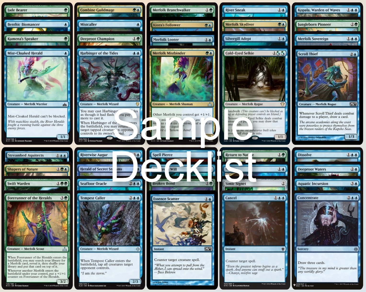 Merfolk Tribal Commander Deck - Kumena Tyrant of Orazca - EDH 100 Cards ...