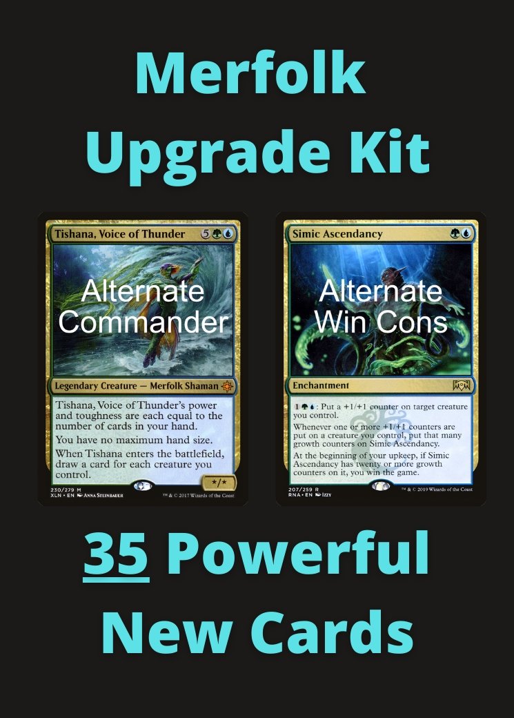 Merfolk Upgrade Kit - 2 Color Simic - Alternate Commander - Tishana, V ...