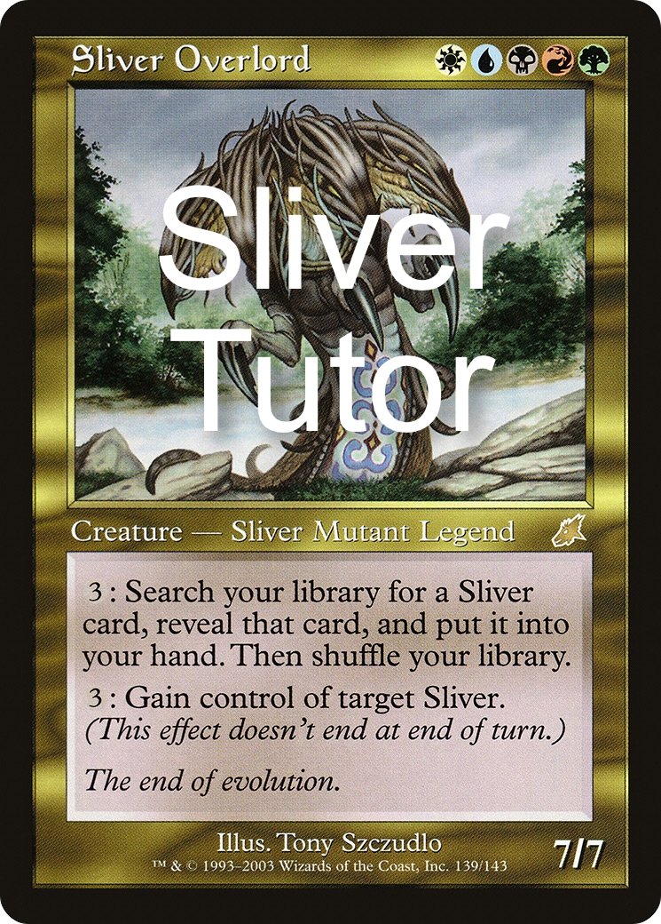 Sliver Tutor - Sliver Overlord - Commander Deck - Classic Art – Crusty ...
